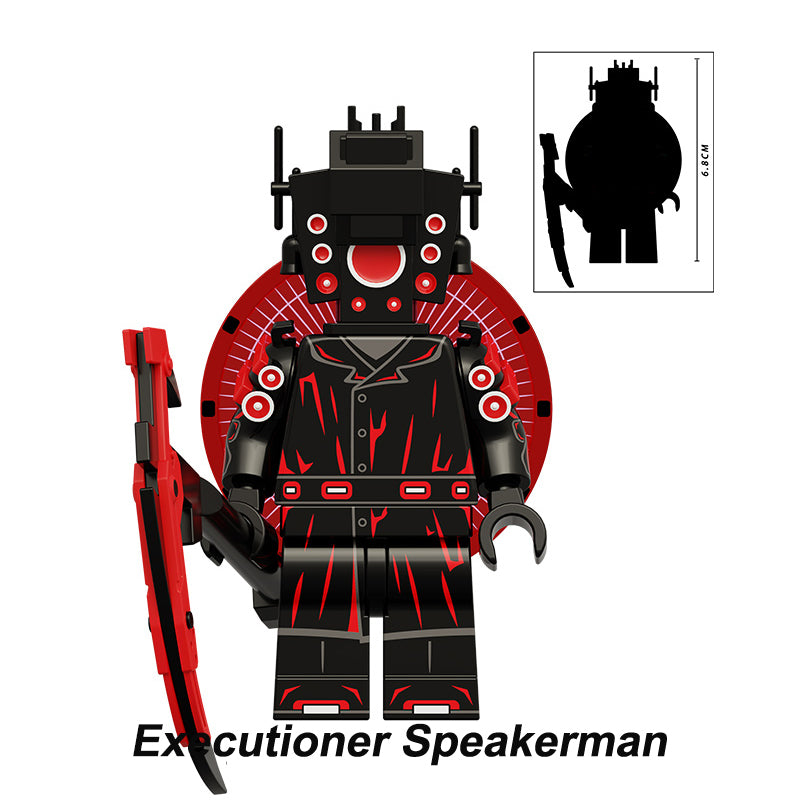Skibidi Toilet Upgraded Speakerman & Mutant LEGO-Compatible Minifigures ...