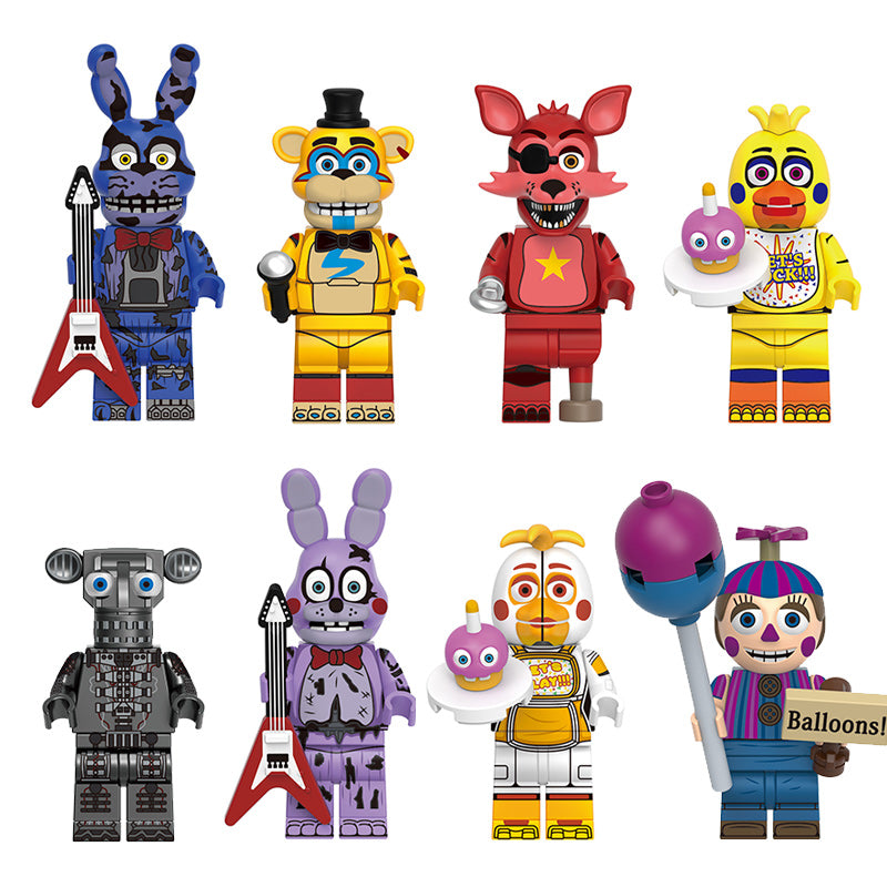 Five Nights at Freddy's Ultimate Minifigure Lego-Compatible Collection ...