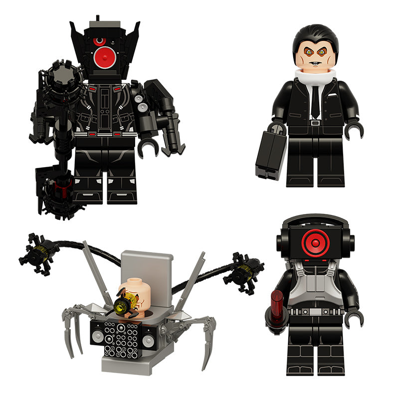 Skibidi Toilet Minifigures - LEGO-Compatible Custom Brick Toy Sets ...